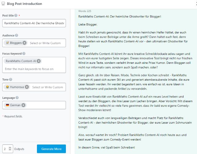 RankMath Content-AI: Der Ghostwriter Für Blogger - Einfach Genial!